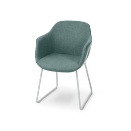 Tchibo - Stuhl gepolstert - 57x57x79,5cm - wei&szlig; - Polyester / Metall