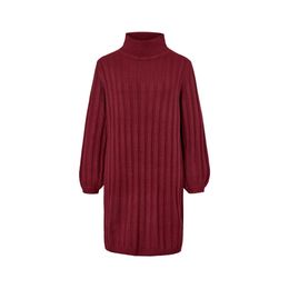 Tchibo - Geripptes Strickkleid mit Stehkragen - Damen - Gr. S - bordeaux