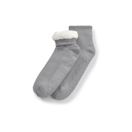 Tchibo - Hausschuh-Socken - Damen - Gr. 36-37 - grau