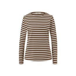 Tchibo - Gestreiftes Langarmshirt - Damen - Gr. XL - creme/gestreift