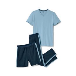 Tchibo - 3-teiliges Pyjama-Set - Herren - Gr. S - dunkelblau