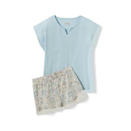 Tchibo - Shorty-Pyjama - Damen - Gr. S - hellblau