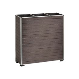 Tchibo - 2-in-1-Pflanzgef&auml;&szlig; und Raumteiler aus WPC - silber