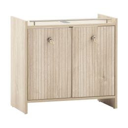 Tchibo - Waschbeckenunterschrank &raquo;Sonderby&laquo; - 65x33x62,2cm - silber - Holz / Metall / Kunststoff