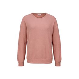 Tchibo - Lounge-Sweatshirt mit Waffelmuster - Damen - Gr. L - ros&eacute;