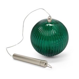 Tchibo - LED-Kugel mit Rillen - gr&uuml;n