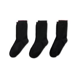 Tchibo - 3 Paar Socken - Damen - Gr. 39-42 - schwarz