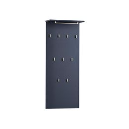 Tchibo - Garderobenpaneel &raquo;Kent&laquo; - 50x21x110cm - blau - Holz / Metall / Metall