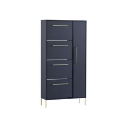 Tchibo - Schuhschrank &raquo;Kent&laquo; - 88,5x30x174cm - blau - Holz / Metall / Metall