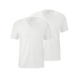 Tchibo - 2 Jersey-Halbarm-Unterhemden - Herren - Gr. Xl/7 - wei&szlig;