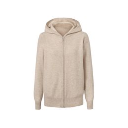 Tchibo - Cashmere-Kapuzenjacke - Damen - Gr. S - beige
