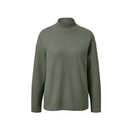 Tchibo - Langarmshirt mit Stehkragen - Damen - Gr. XS - gr&uuml;n