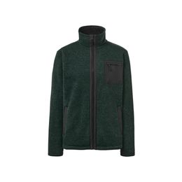 Tchibo - Thermo-Strickfleecejacke - Damen - Gr. S - dunkelgr&uuml;n