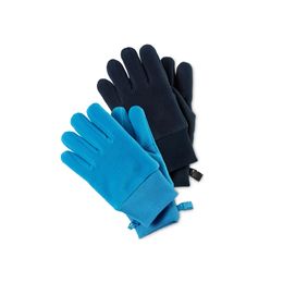 Tchibo - 2er-Pack Fleecehandschuhe aus recyceltem Material - Kinder - Gr. 122-140 - dunkelblau