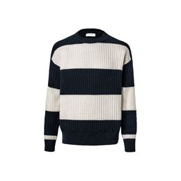 Tchibo - Grobstrick-Pullover - Herren - Gr. M - dunkelblau/gestreift