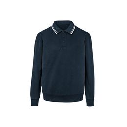 Tchibo - Sweatshirt mit Polokragen - Herren - Gr. L - dunkelblau