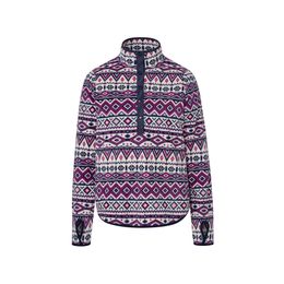 Tchibo - Fleecepullover - Damen - Gr. L - dunkelblau/print