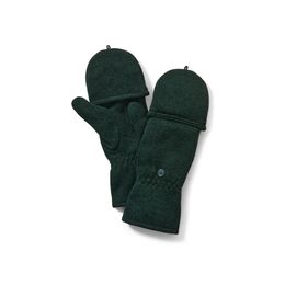Tchibo - Strickfleece-Klappf&auml;ustlinge - Unisex - Gr. 6,5 - dunkelgr&uuml;n
