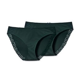 Tchibo - 2 Jazzpants - Damen - Gr. XL - dunkelgr&uuml;n