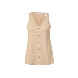 Tchibo - Top mit Knopfleiste - Damen - Gr. XL - beige