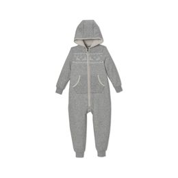 Tchibo - Sweat-Loungeoverall - Kinder - Gr. 170/176 - hellgrau/print