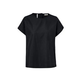 Tchibo - Blusenshirt im Materialmix - Damen - Gr. 42 - schwarz