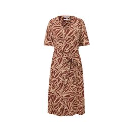Tchibo - Bedrucktes Jerseykleid - Damen - Gr. XXL - beige/print
