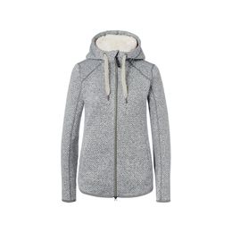 Tchibo - Teddy-Strickfleecejacke - Damen - Gr. S - grau