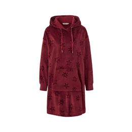 Tchibo - Nicki-Loungewear-Kleid - Damen - Gr. XL - weinrot