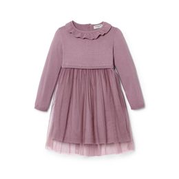 Tchibo - Kinder-Strickkleid - M&auml;dchen - Gr. 110/116 - violett