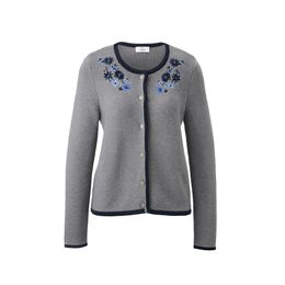 Tchibo - Trachten-Strickjacke - Damen - Gr. XL - blau