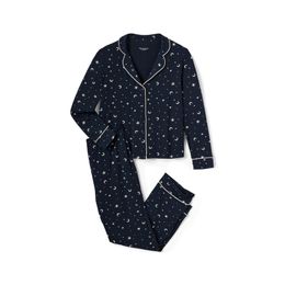 Tchibo - Pyjama - Damen - Gr. M - dunkelblau