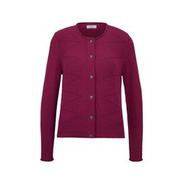 Tchibo - Trachten-Strickjacke - Damen - Gr. XL - dunkelrosa