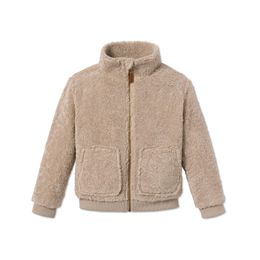 Tchibo - Teddypl&uuml;schjacke - M&auml;dchen - Gr. 146/152 - beige