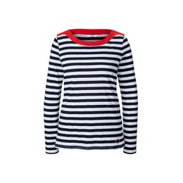 Tchibo - Gestreiftes Langarmshirt - Damen - Gr. L - dunkelblau/gestreift
