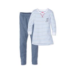 Tchibo - M&auml;dchen-Pyjama - M&auml;dchen - Gr. 170/176 - hellblau/gepunktet