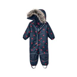 Tchibo - Schneeanzug mit recyceltem Material - Baby - Gr. 74/80 - dunkelblau/print