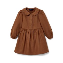 Tchibo - Kleinkind Webkleid - M&auml;dchen - Gr. 134/140 - cognac