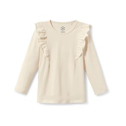 Tchibo - Kinder-Langarmshirt - M&auml;dchen - Gr. 110/116 - creme
