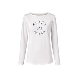 Tchibo - Funktionsshirt - Damen - Gr. M - wei&szlig;/print
