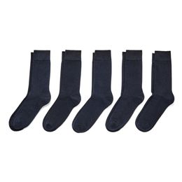 Tchibo - 5 Paar Socken - Herren - Gr. 44-46 - dunkelblau
