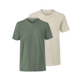 Tchibo - 2 T-Shirts mit Rundhalsausschnitt - Herren - Gr. M - wei&szlig;
