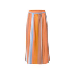 Tchibo - Gestreifter Midirock - Damen - Gr. 38 - apricot/gestreift