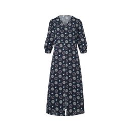 Tchibo - Kleid mit Print - Damen - Gr. 40 - dunkelblau