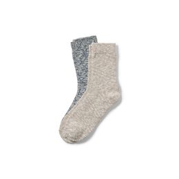 Tchibo - 2 Paar Stricksocken - Damen - Gr. 35-38 - dunkelblau