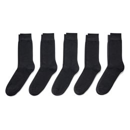 Tchibo - 5 Paar Socken - Herren - Gr. 41-43 - schwarz
