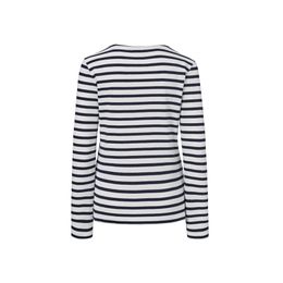 Tchibo - Langarmshirt - Damen - Gr. XS - dunkelblau/gestreift
