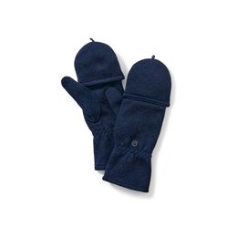 Tchibo - Strickfleece-Klappf&auml;ustlinge - Unisex - Gr. 6,5 - blau
