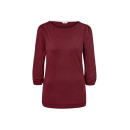 Tchibo - Shirt mit 3/4-Arm - Damen - Gr. L - dunkelrot