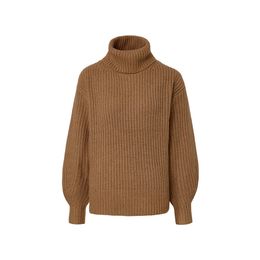 Tchibo - Grobstrickpullover mit Rollkragen - Damen - Gr. S - cognac